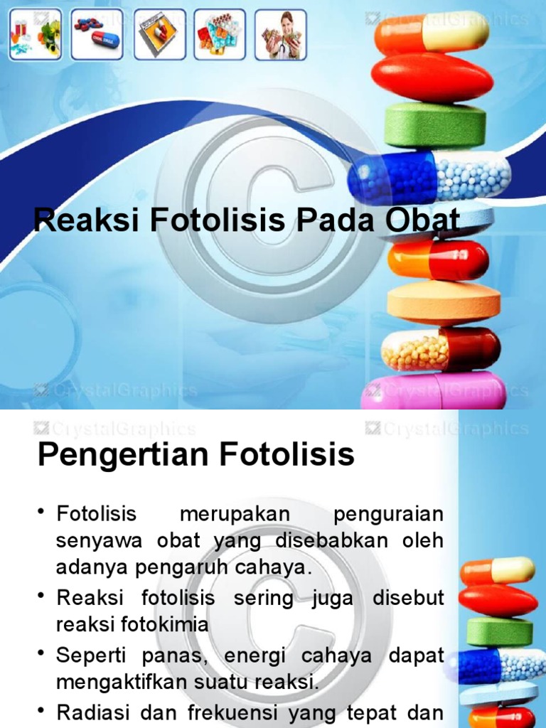 Reaksi Fotolisis dalam Obat dan Fotosintesis | PDF