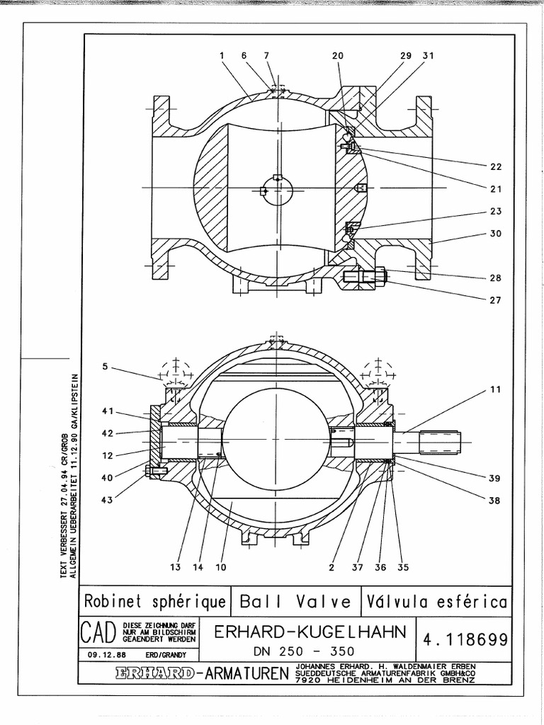 Ball Valve Drawing PDF | PDF