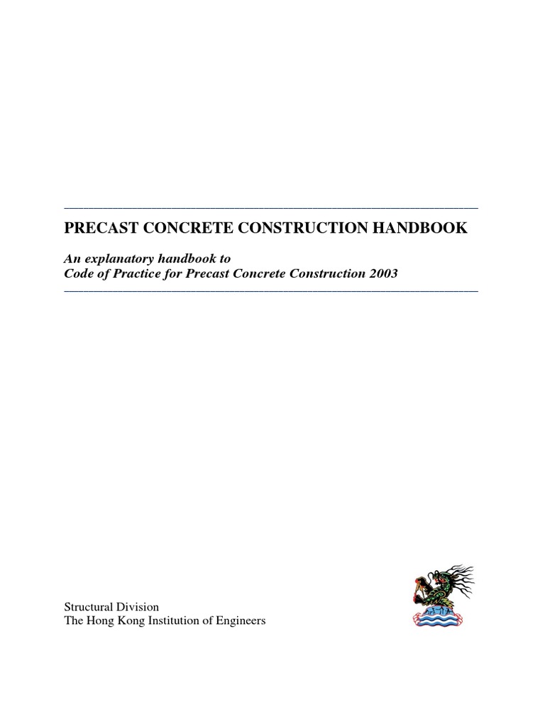 HKIE Precast Concrete Handbook PDF | PDF | Precast Concrete | Concrete