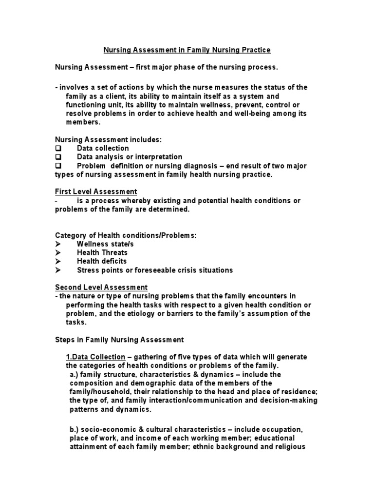 Nursing Assessment