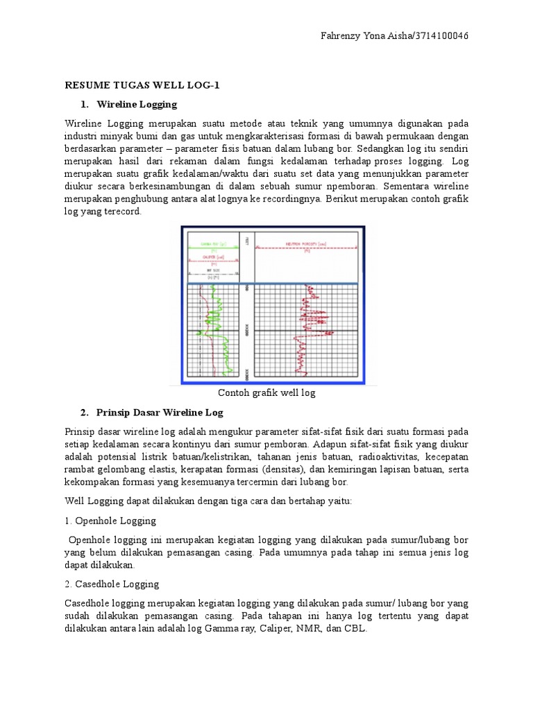 Wireline Logging | PDF