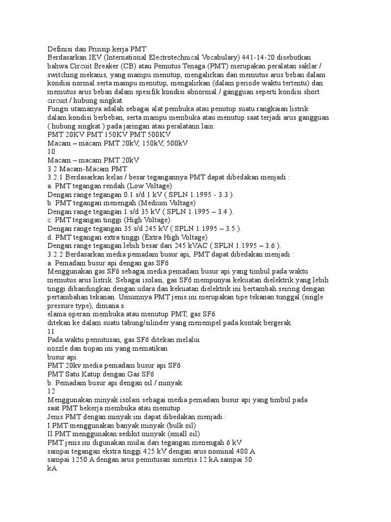 Definisi Dan Prinsip Kerja PMT | PDF