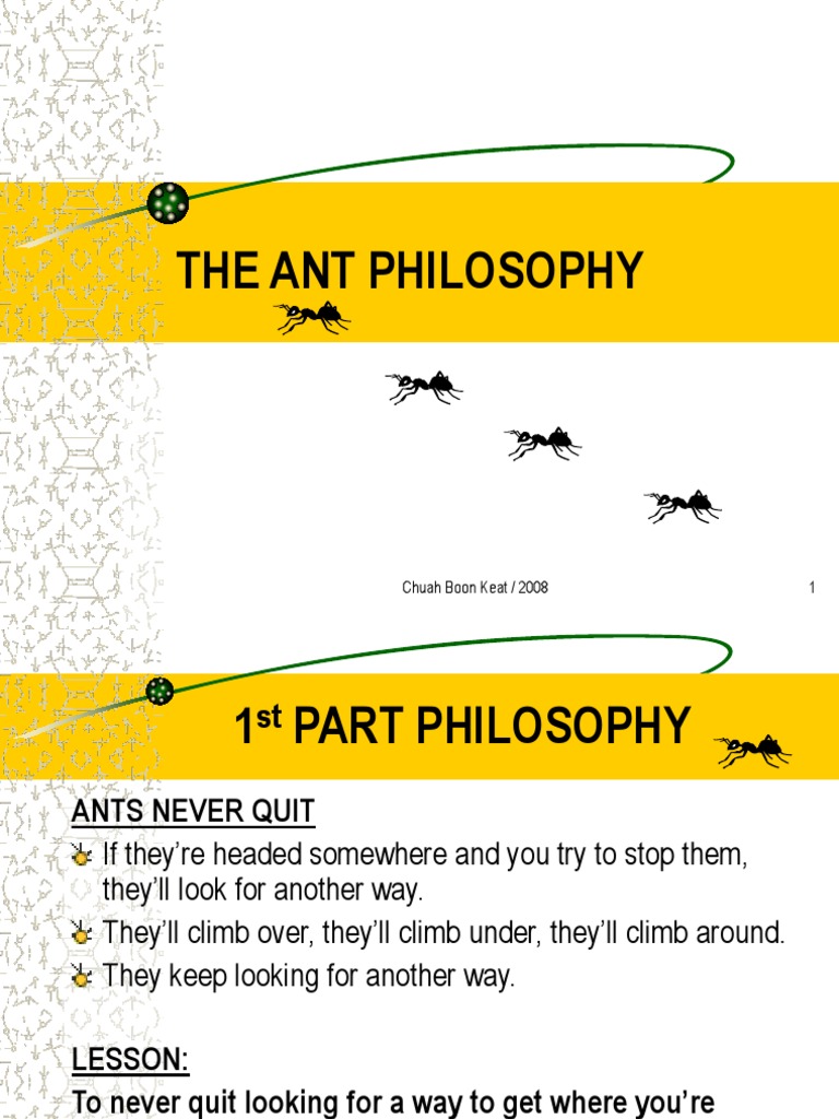 Ant Philosophy - Pps | PDF