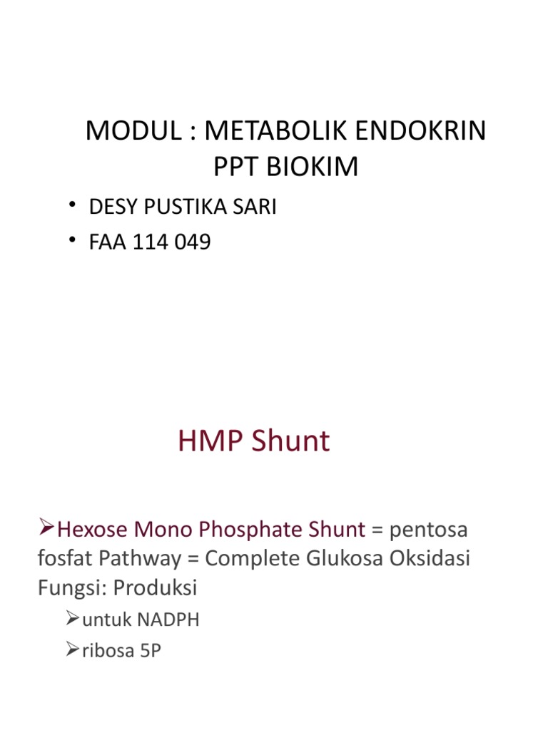 HMP Shunt | PDF