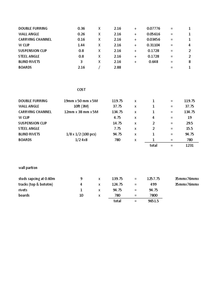 Ceiling Computation | Download Free PDF | Structural Engineering | Architectural Elements