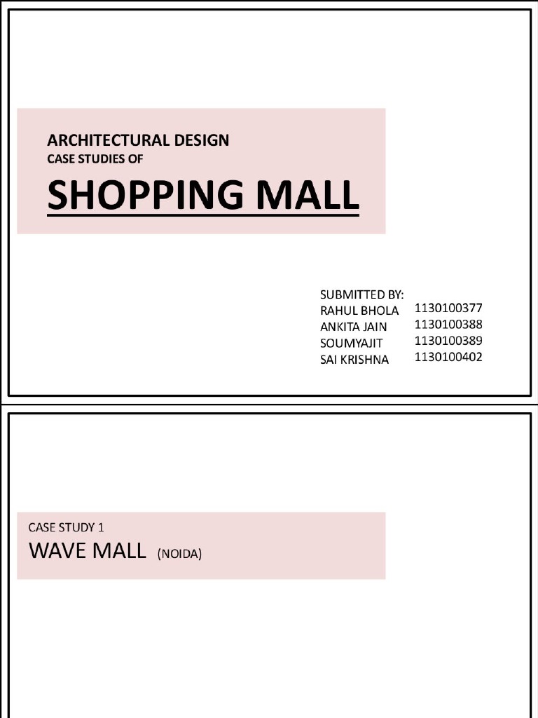 Shopping Mall Case Study PDF | PDF