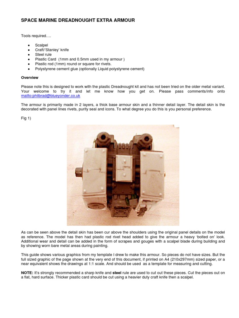 Dreadnought Extra Armour | PDF | Armour | Knife