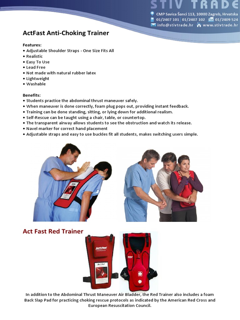 The Actfast Anti-Choking Trainer | PDF | Survival Skills | First Aid