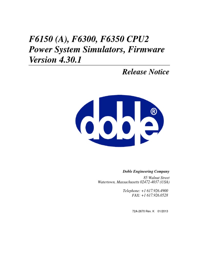 Release Notice F6150 Firmware V4 30 1 | PDF | Global Positioning System ...