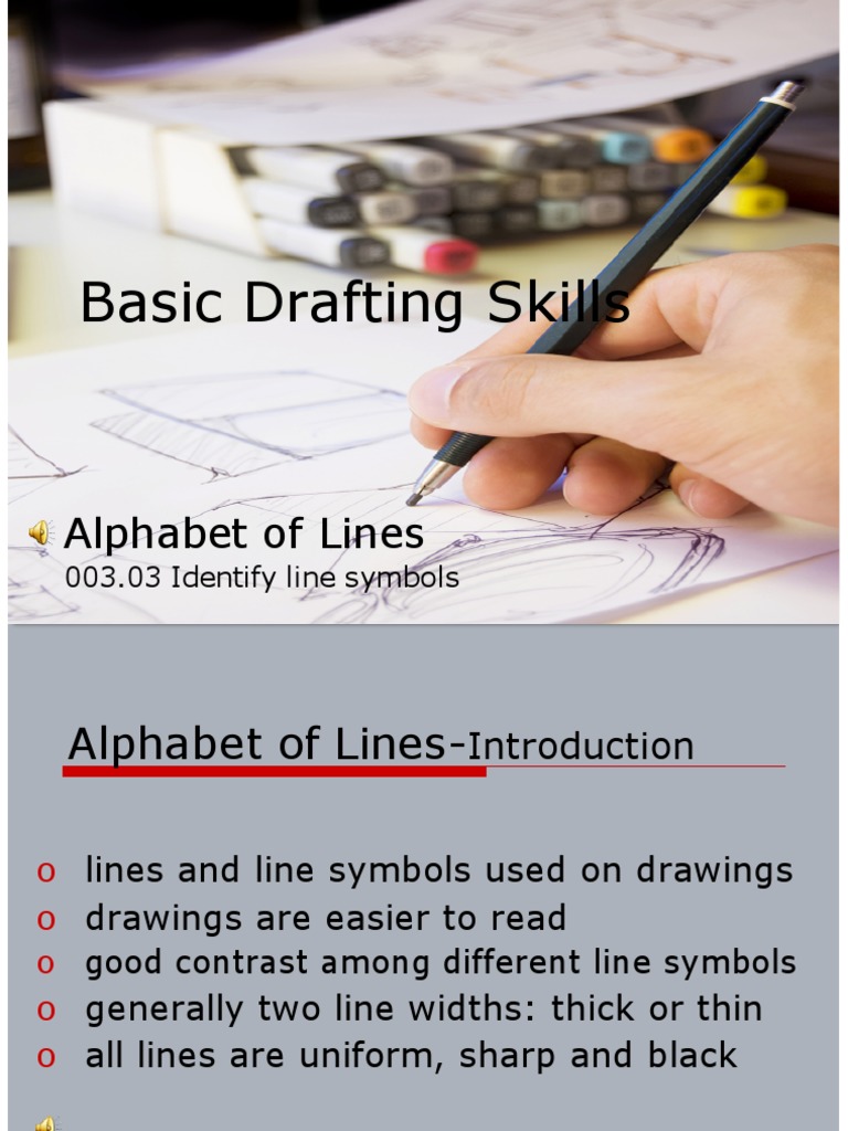Basic Drafting Skills: Identifying Line Symbols | PDF | Symbols ...