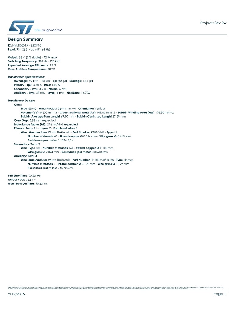 eDesignSuite - STMicroelectronics | PDF