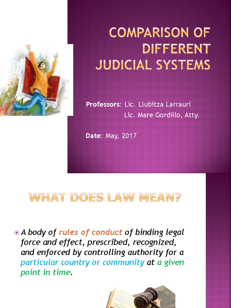 01-01 Comparison BTW Different Judicial Systems | PDF | Supreme Courts ...