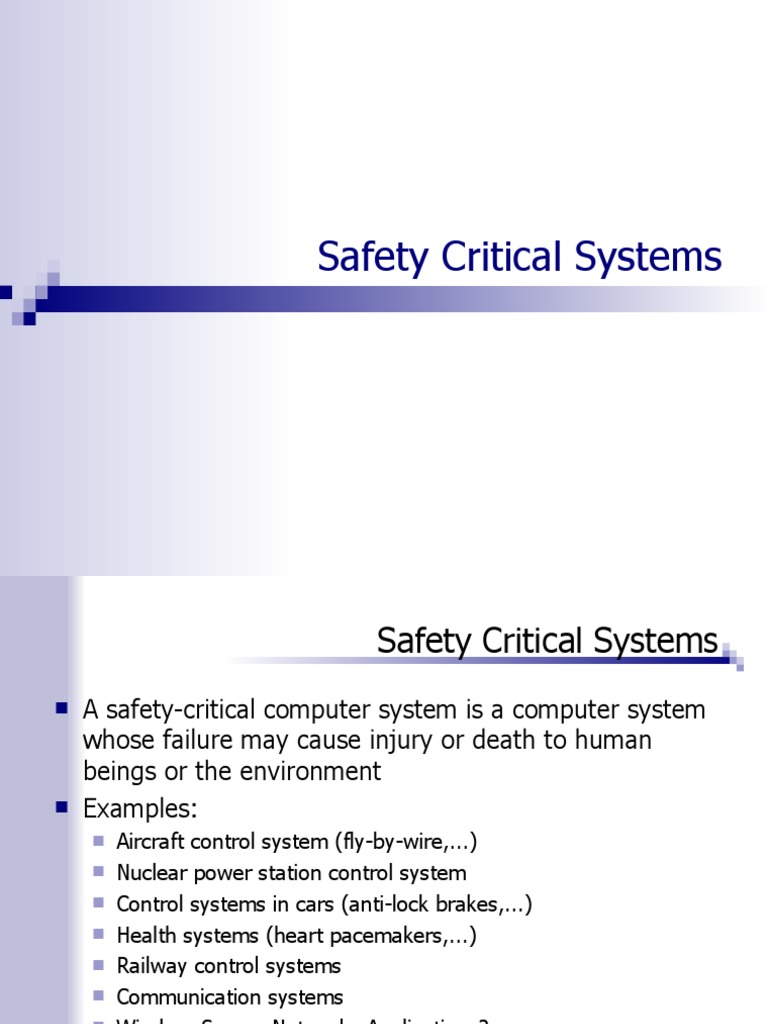 Safety Critical System - SIL | PDF | Safety | Risk