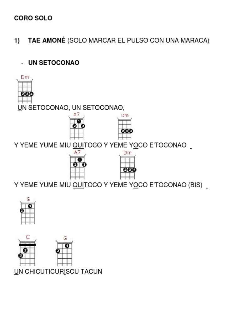 Coro Solo Tablaturas | PDF | Plantas