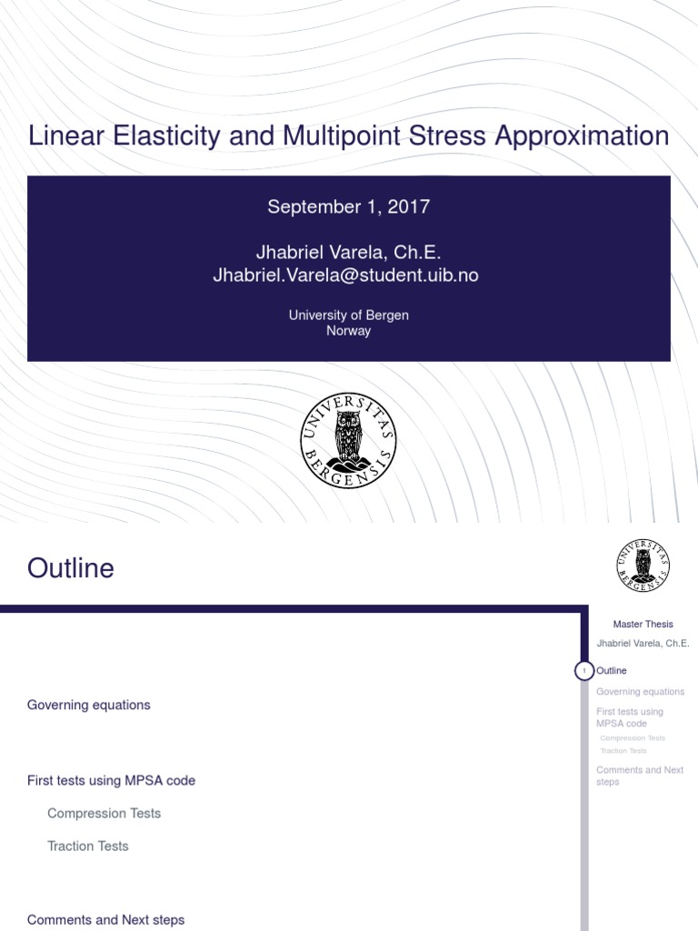 Linear Elasticity and Multipoint Stress Approximation | PDF ...