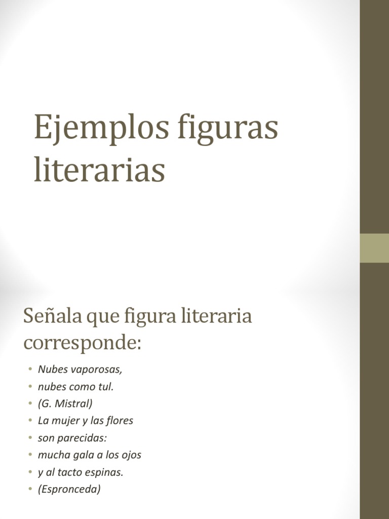 Ejemplos de Figuras Literarias | PDF