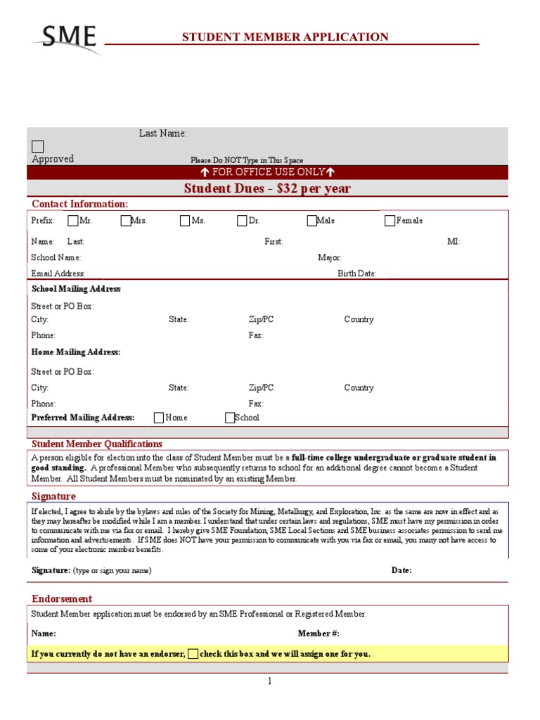 Student Dues - $32 Per Year: Last Name: Approved | PDF | Mining | Email