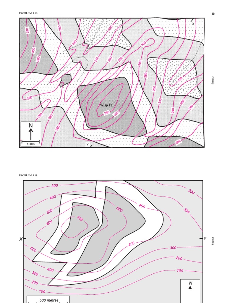 Analysis of Geological Maps and Cross-Sections Depicting Various ...