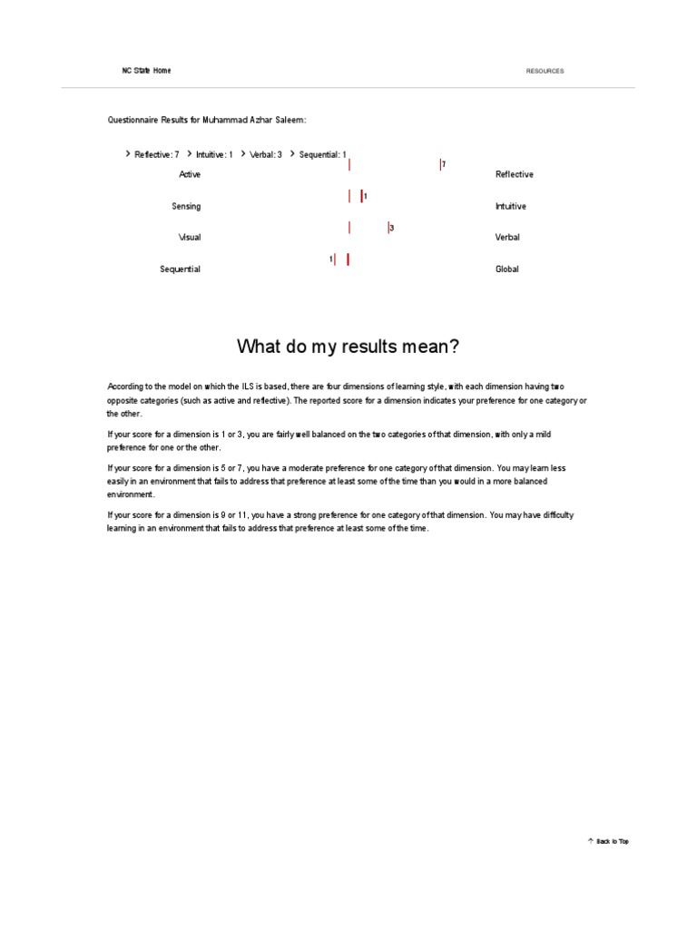 Learning Style Insights | PDF
