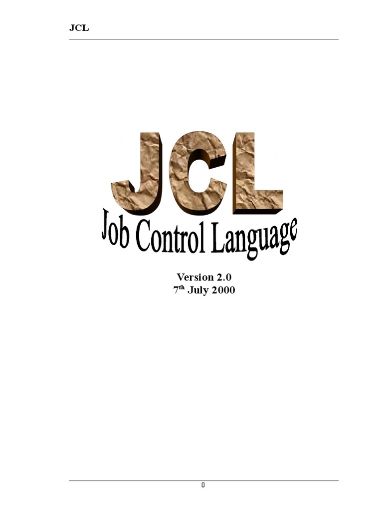 JCL Handbook All in One | PDF | Parameter (Computer Programming ...