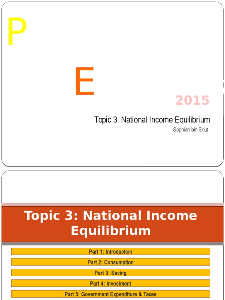 National Income Equilibrium Explained | PDF | Taxes | Macroeconomics