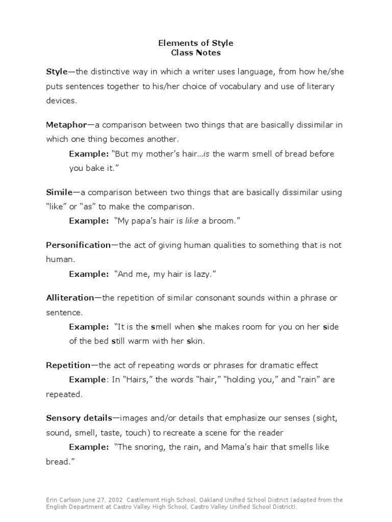 Elements of Style | PDF