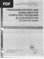 IS10635 - 2014 Freeboard Requirement in Dams Guidelines | PDF | Dam