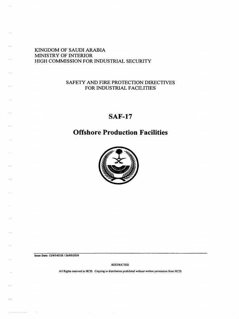 SAF-17 Offshore Production Facilities | PDF | Stairs | Valve
