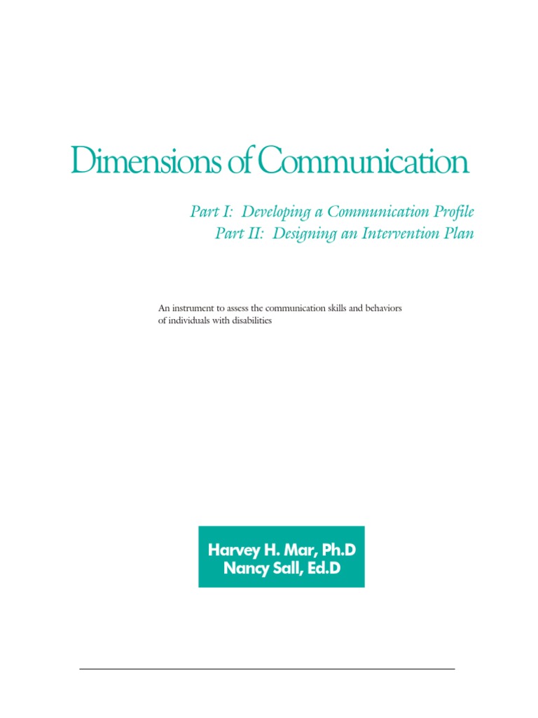 Dimensions of Communication PDF | PDF | Intention | Gesture