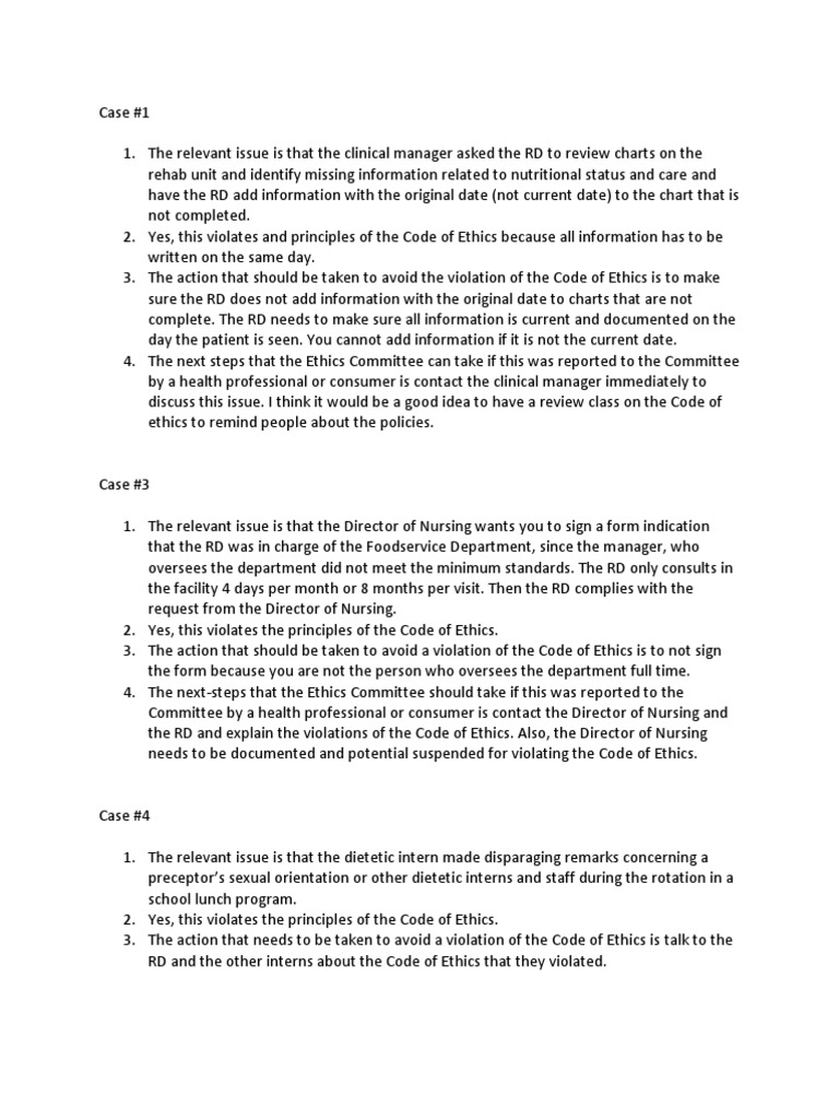 ethics case studies | Medical Ethics | Health Sciences