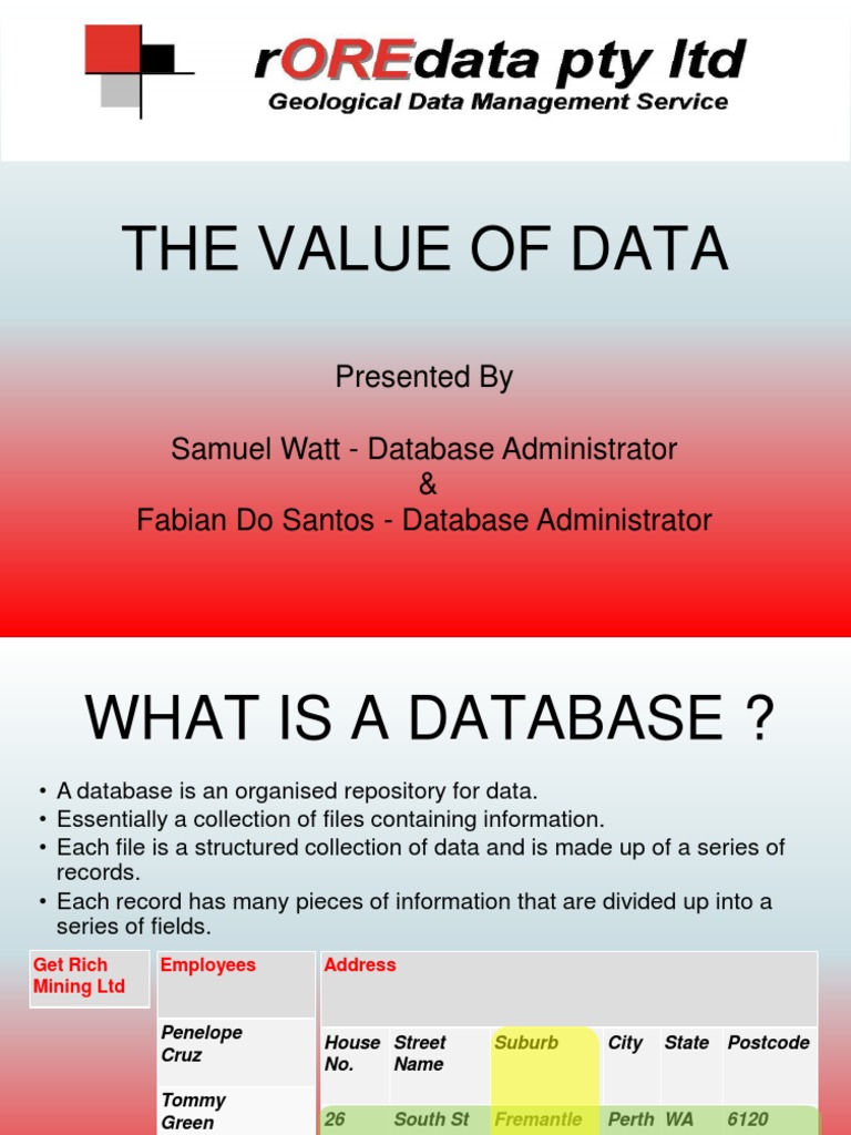 The Value of Effective Geological Data Management | PDF | Database ...