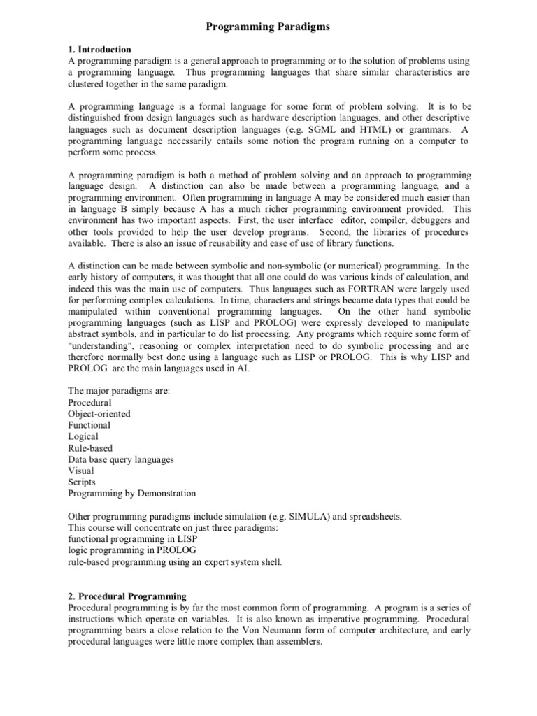Programming Paradigms | Download Free PDF | Computer Programming | Computer Program