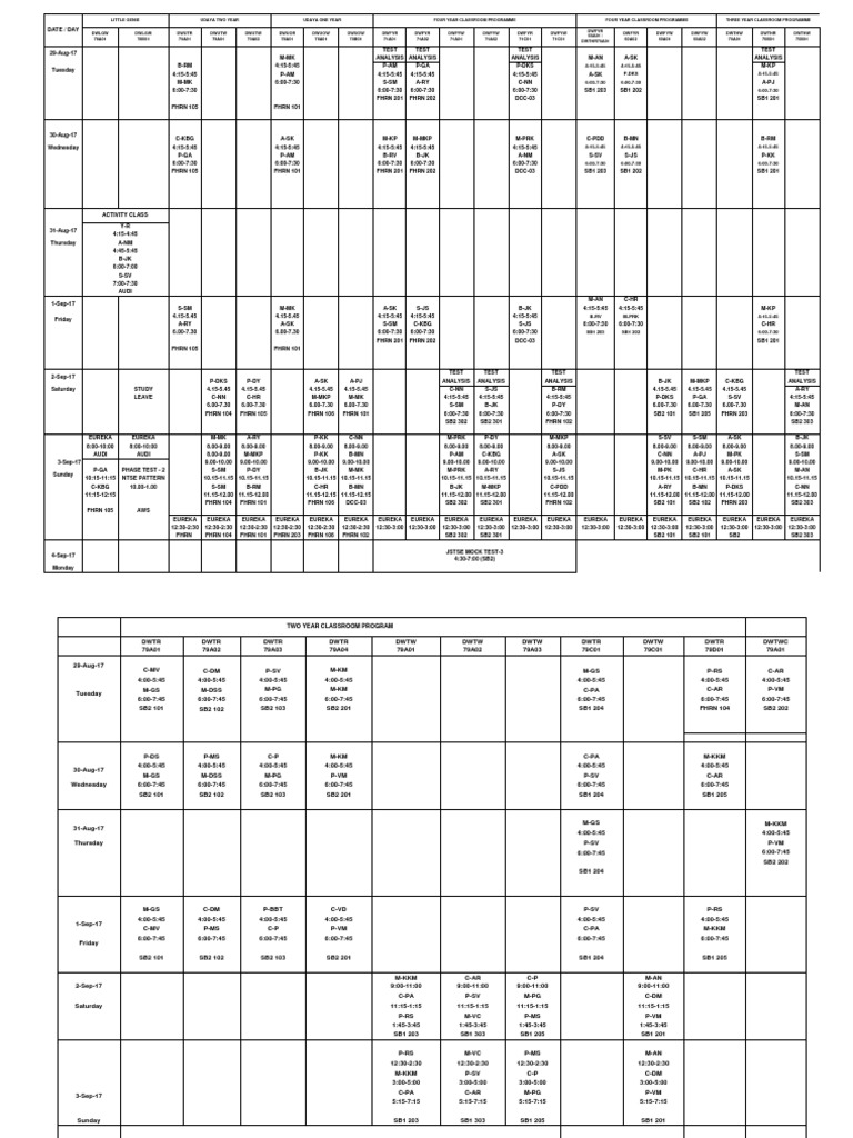 Study Schedule for Students | PDF