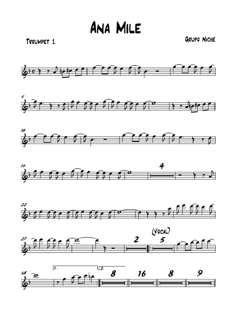 Trumpet 1 - Ana Mile | PDF