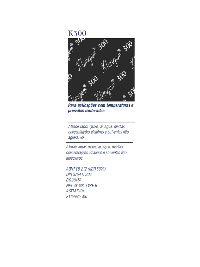 K 300s Klinger | PDF