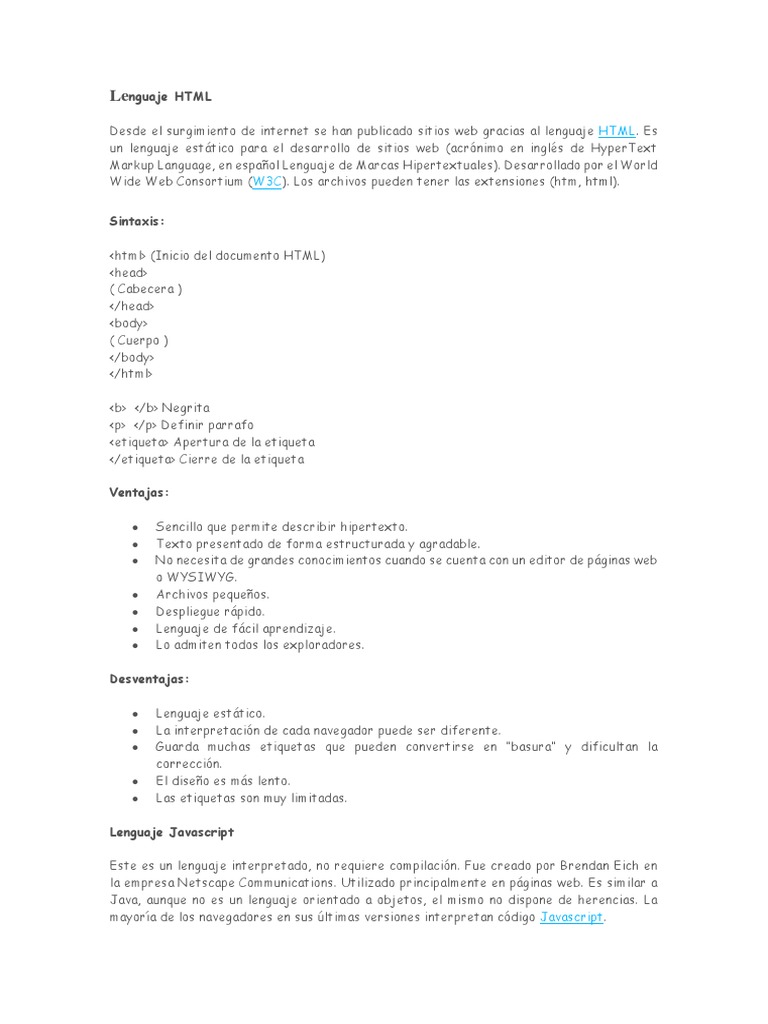 Leguajes de Programacion Web | PDF | Páginas del servidor activo | Php