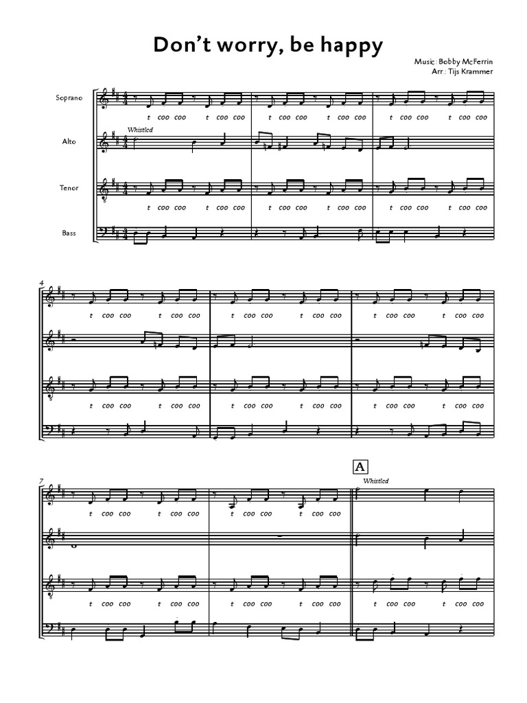 Dont Worry Be Happy | PDF | Singing | Classical Compositions