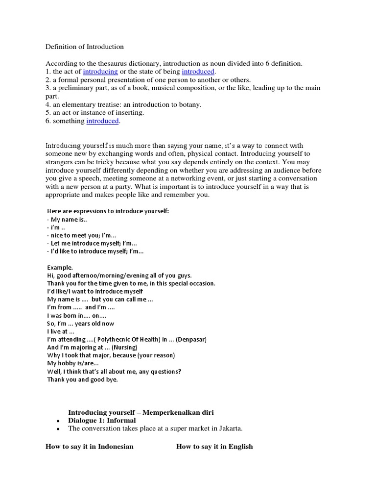 Definition of Introduction | PDF | Linguistic Typology | Cognitive Science