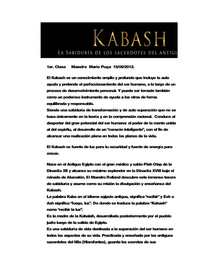 Sabiduría del Kabash: Transformación Personal | PDF | Alma | faraón