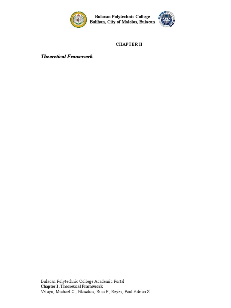 Chapter II - Theoretical Framework | PDF