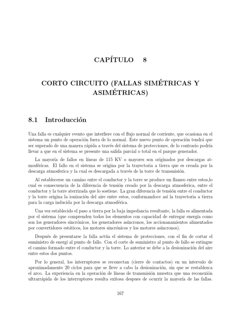 Corto Circuito (Fallas Simetricas y Asimetricas PDF | PDF | Generador ...
