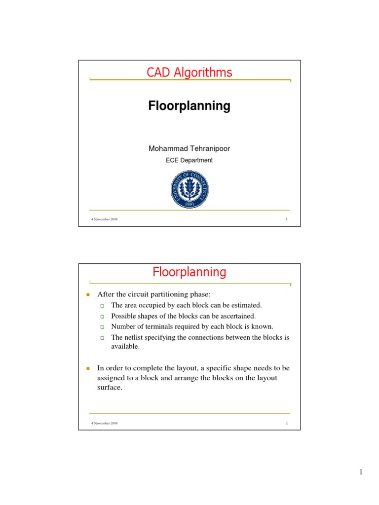 CAD Floorplanning Guide | PDF | Linear Programming | Applied Mathematics