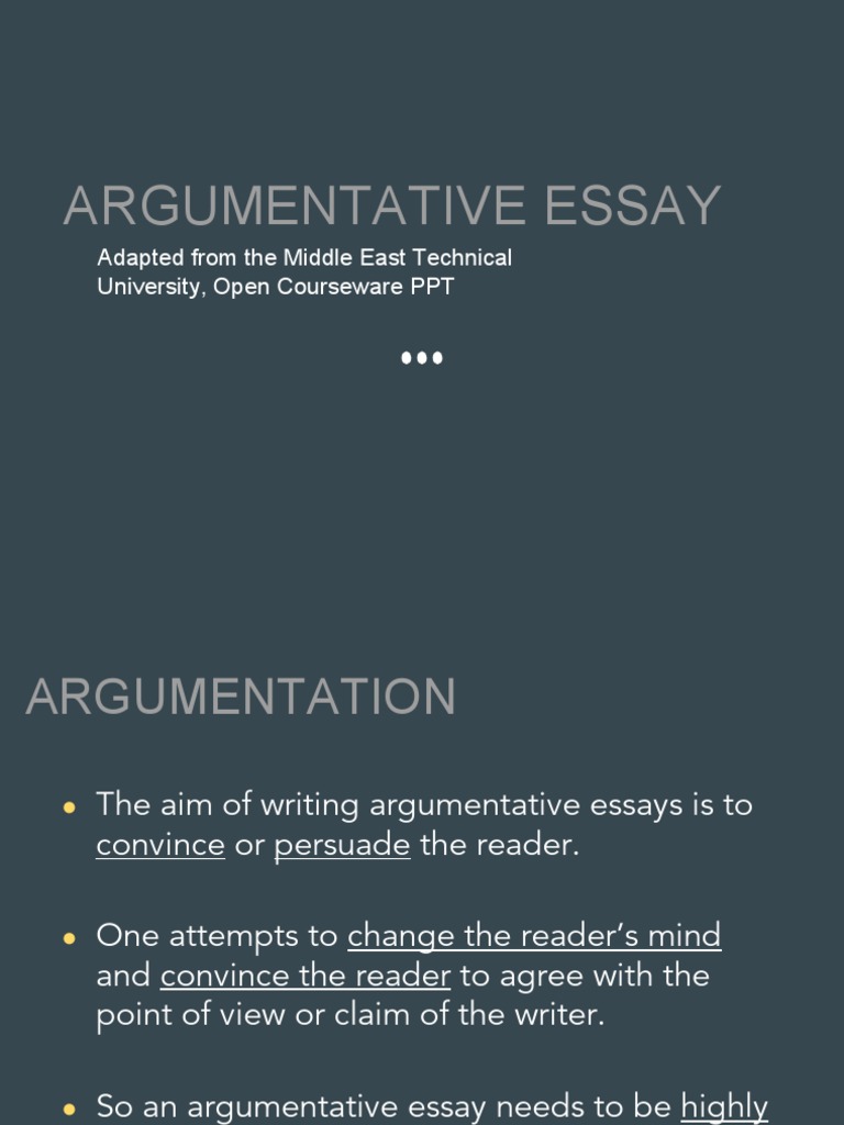Argumentative Essay Powerpoint | PDF | Violence | Advertising