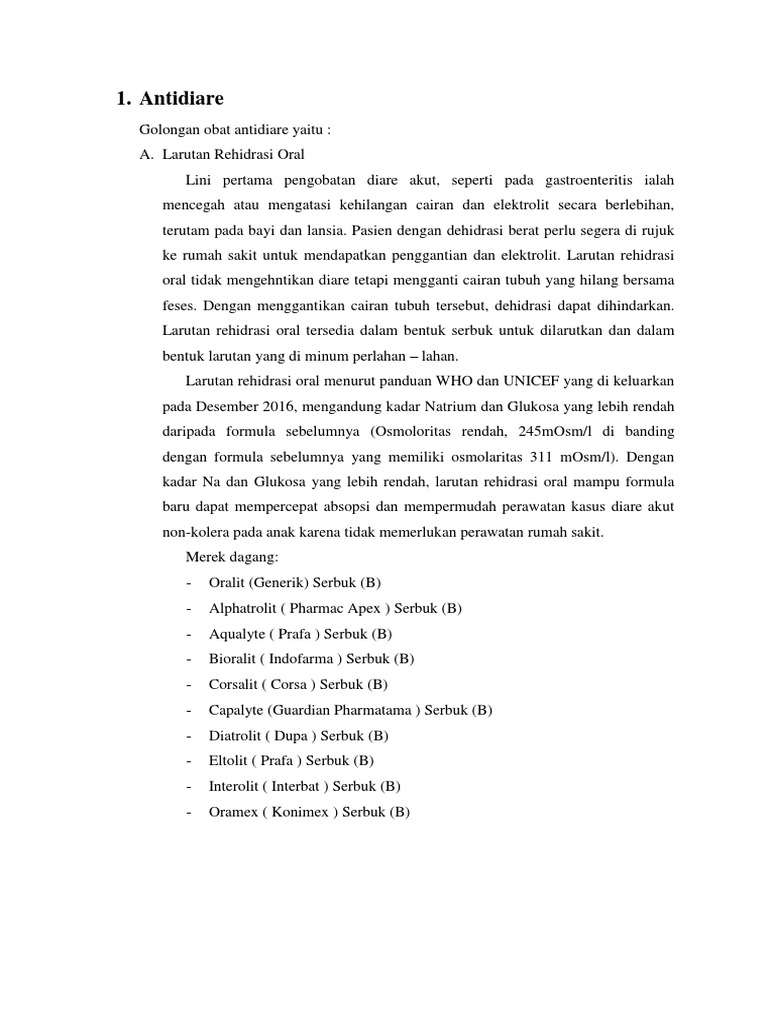 Antidiare | PDF | Kesehatan Holistik