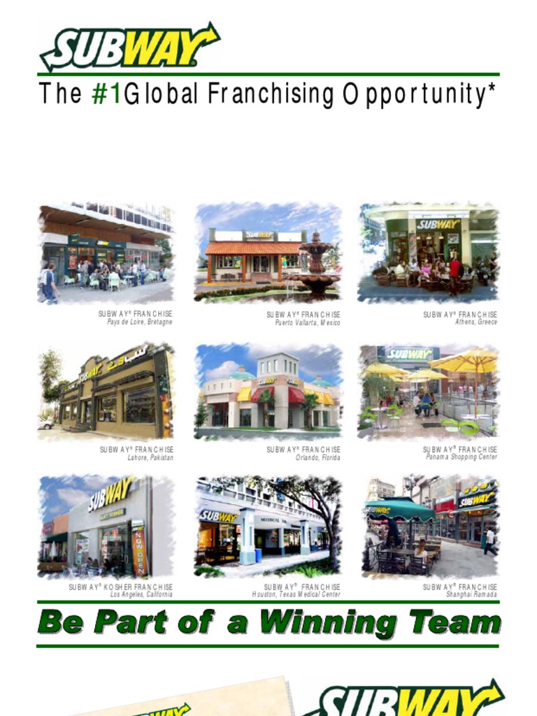 Subway 2009 | PDF | Franchising | Food And Drink