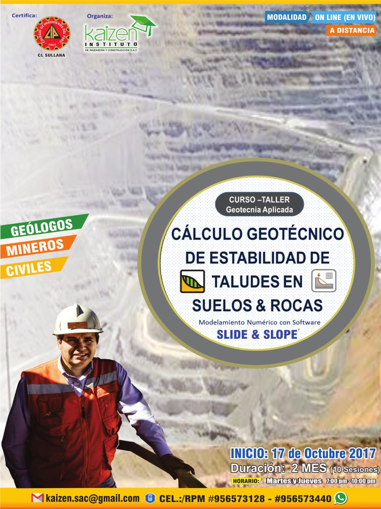 Brochure de Estabilidad de Taludes Con SLIDE y SLOPE | PDF