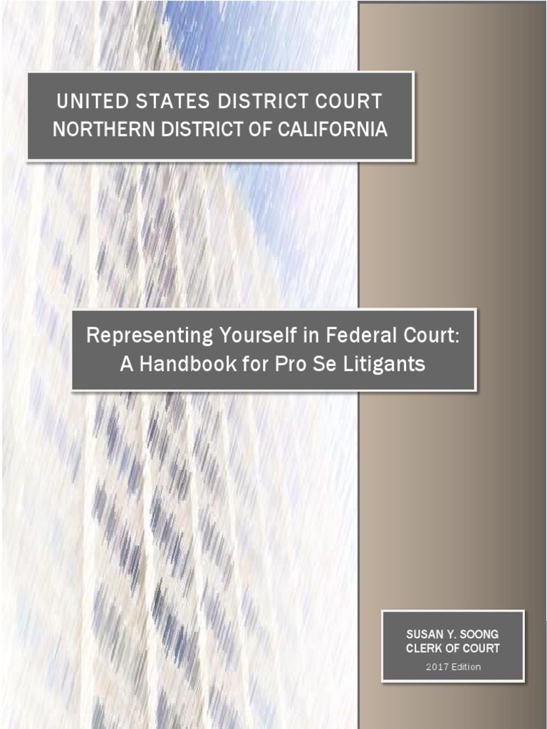 Pro Se Handbook 2017 | PDF | Discovery (Law) | Lawsuit