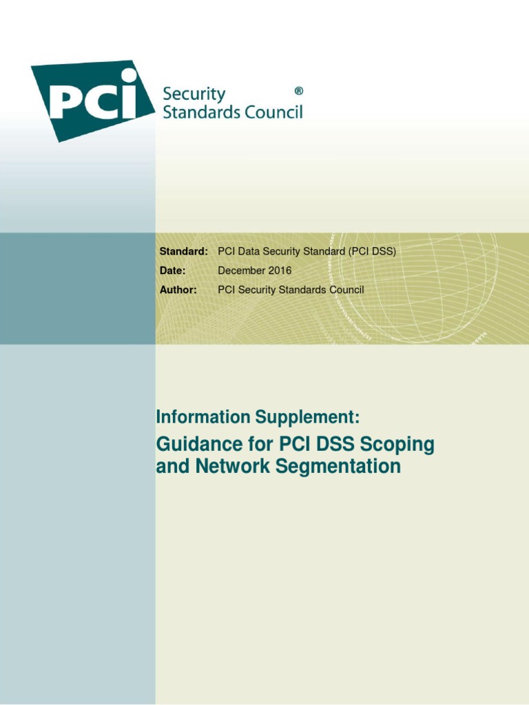 Guidance PCI DSS Scoping and Segmentation v1 | PDF | Payment Card ...