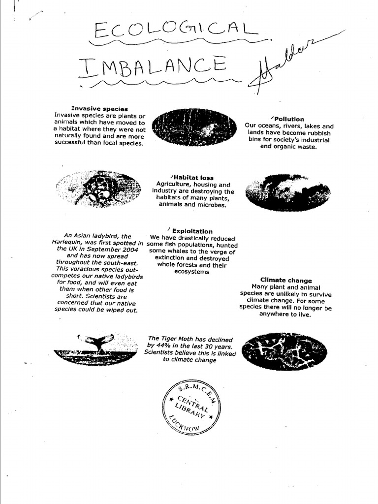 Ecological Imbalance PDF | PDF