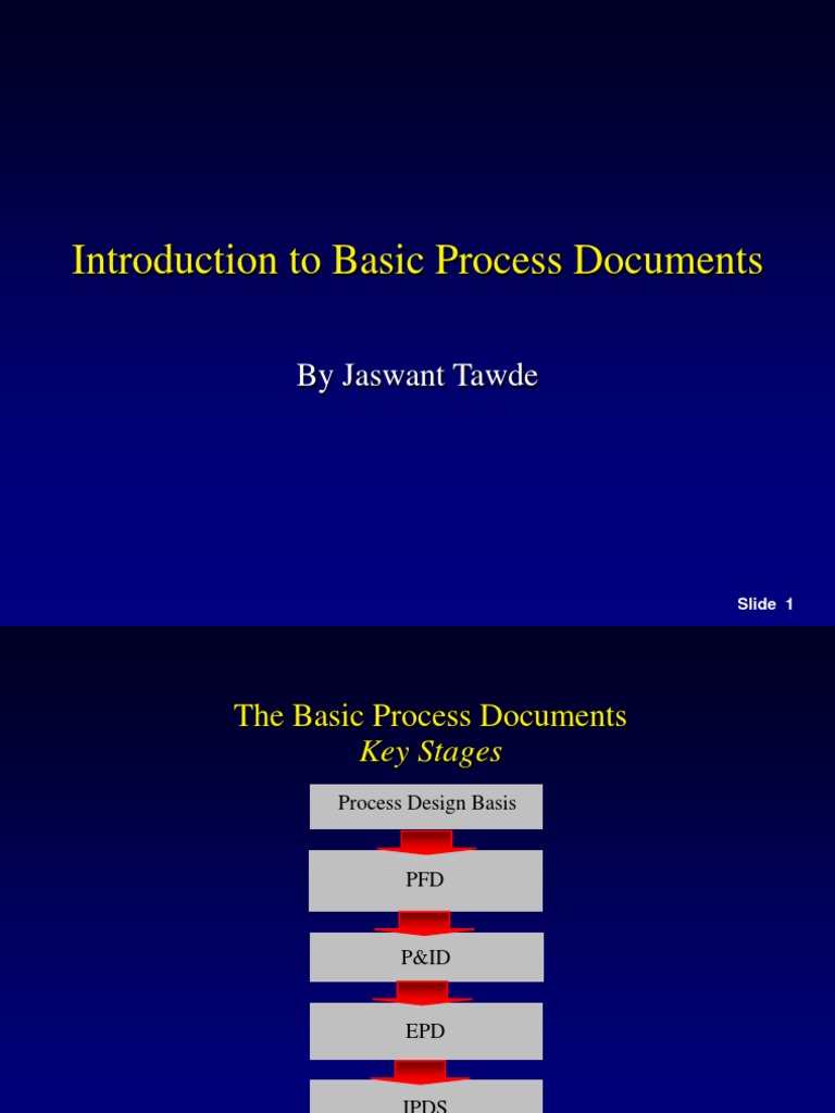 Introduction To Basic Process Documents: by Jaswant Tawde | PDF ...